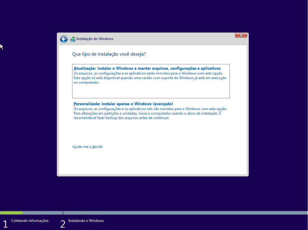 Instalando o Windows 10