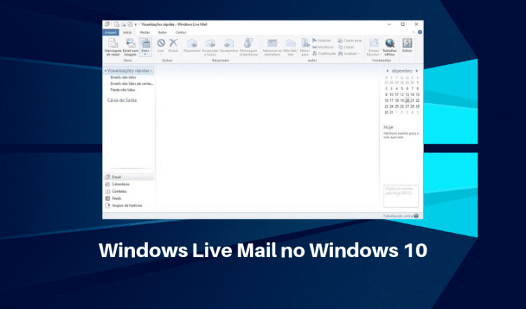 Usando o Windows Live Mail no Windows 10