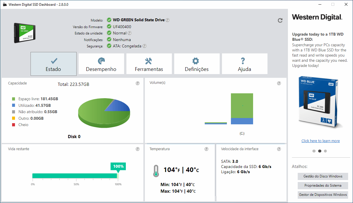 Western Digital SSD Dashboard - Download (Português) GRÁTIS