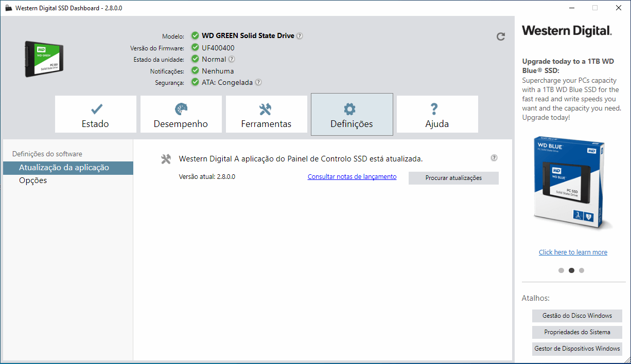 Western Digital SSD Dashboard - Download (Português) GRÁTIS