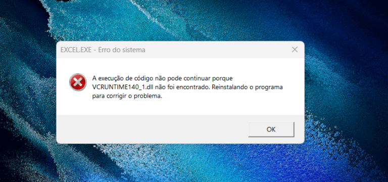 Erro VCRUNTIME140_1.dll não encontrado - Blog da Informática